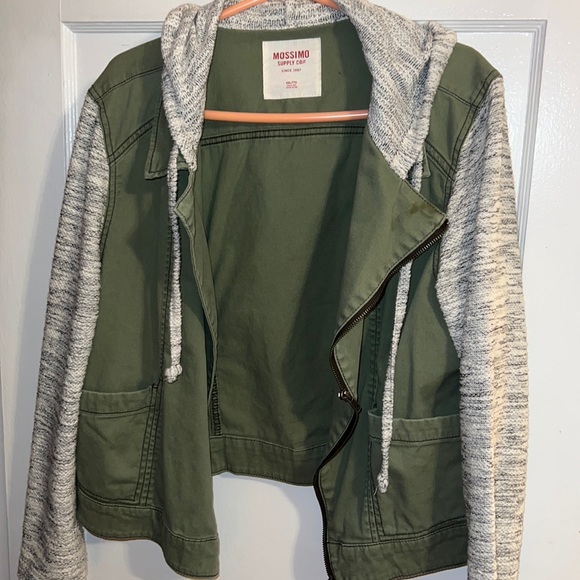 Mossimo Supply Co. | Jackets & Coats | Mossimo Green Jacket With Cloth ...